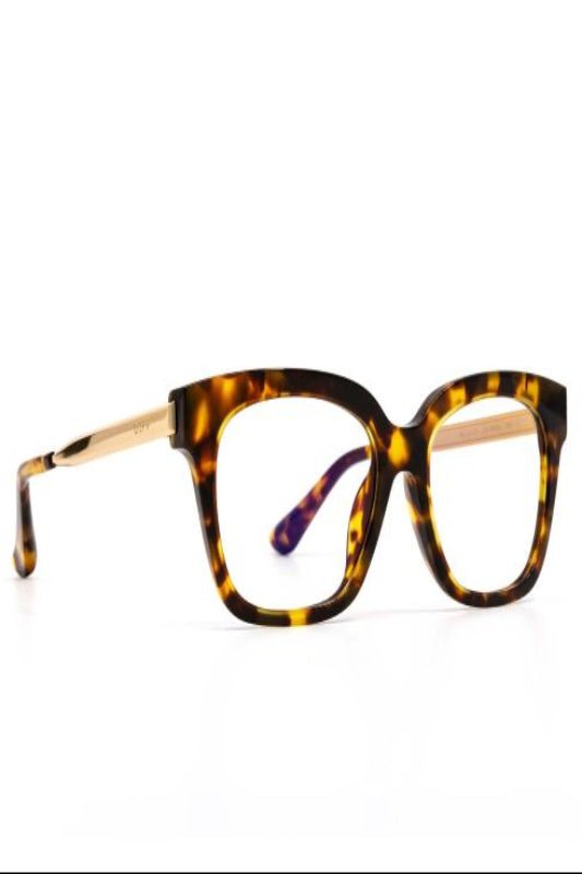 Bella xs Amber Tortoise + Blue Light - Bel Air Boutique