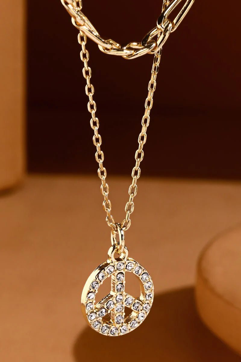 Peace Please Necklace - Bel Air Boutique